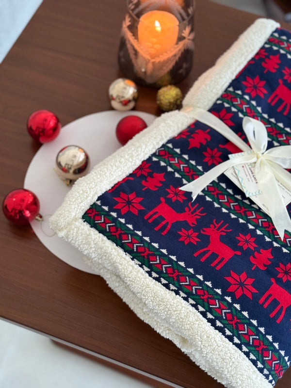 Navy Reindeer Furry - HOMESAKE LOVE